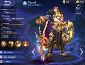 Kumpulan Hero Tank ML Solo Mode untuk Push Rank