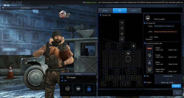 Nama-nama Title Point Blank dan Cara Mendapatkannya - UniPin