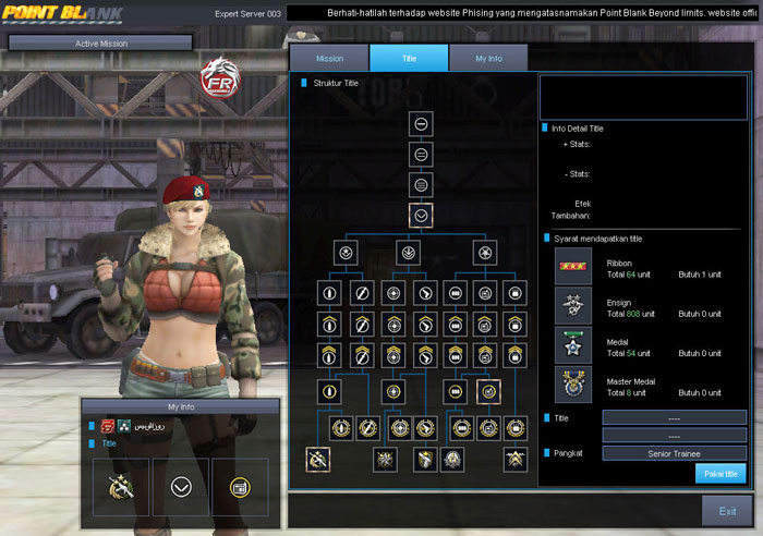 Nama-nama Title Point Blank dan Cara Mendapatkannya - UniPin