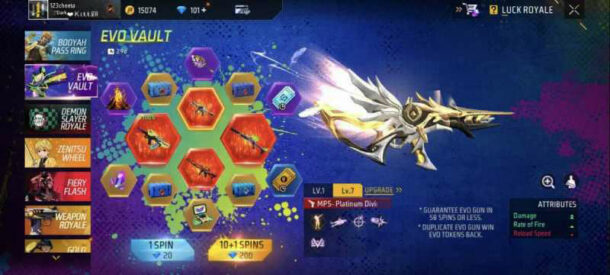 Kekuatan&Cara Memiliki Skin Evo Gun Groza Bang! Popblaster FF