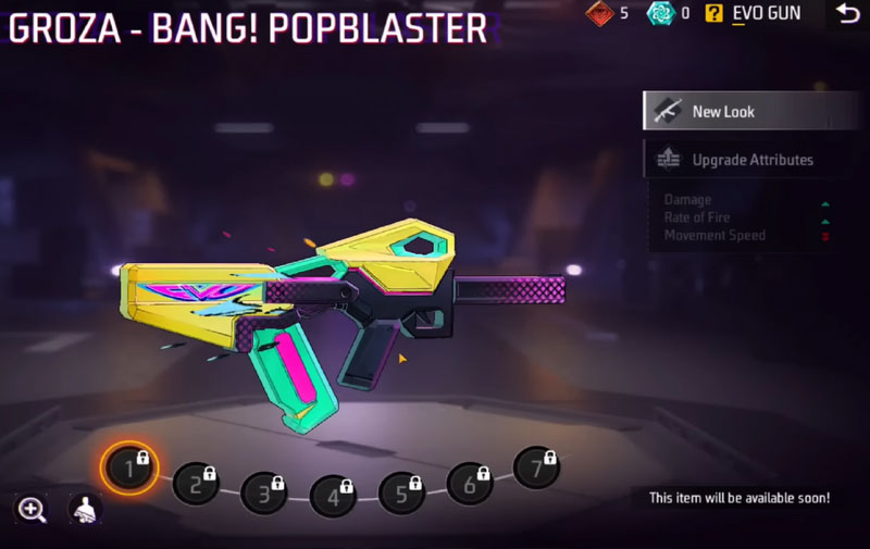 Kekuatan&Cara Memiliki Skin Evo Gun Groza Bang! Popblaster FF