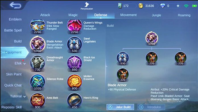 Daftar Counter Item Tank Mobile Legends yang Wajib Dimiliki