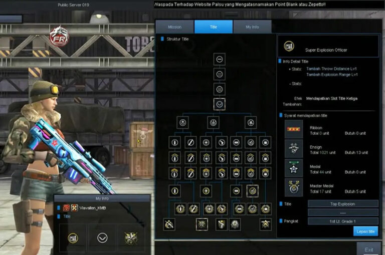 Settingan Senjata Title AWP Magnum 1 Hit di Point Blank