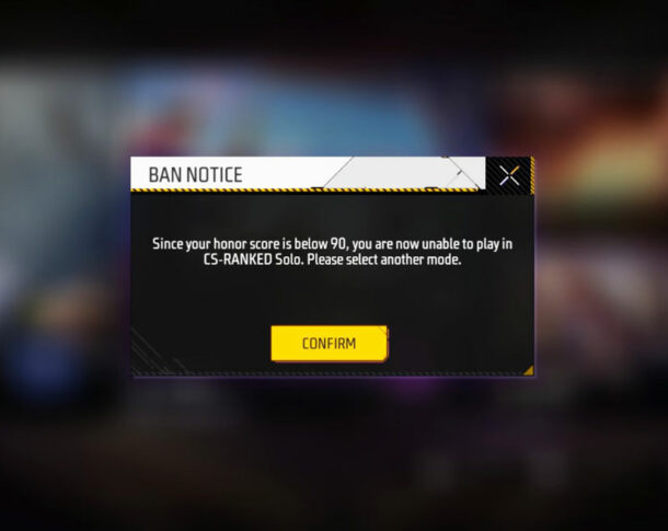Apa itu Honor Score dan Cara Menaikkannya di Free Fire