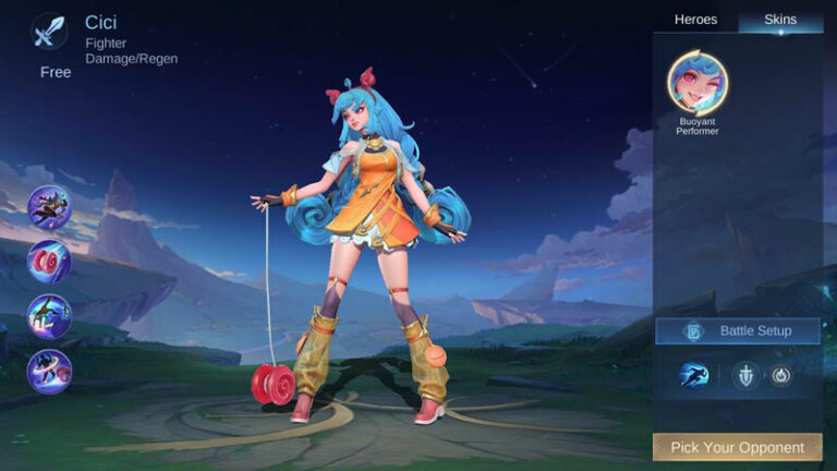 Cici Mobile Legend: Role dan Skill Terbaik yang Dimiliki Hero Baru