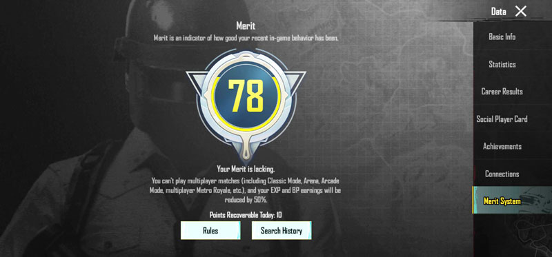 Cara Menaikkan Merit PUBG di Bawah 80