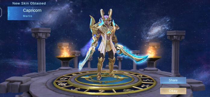 Harga Skin Zodiac Martis Mobile Legends dan Efek Skillnya