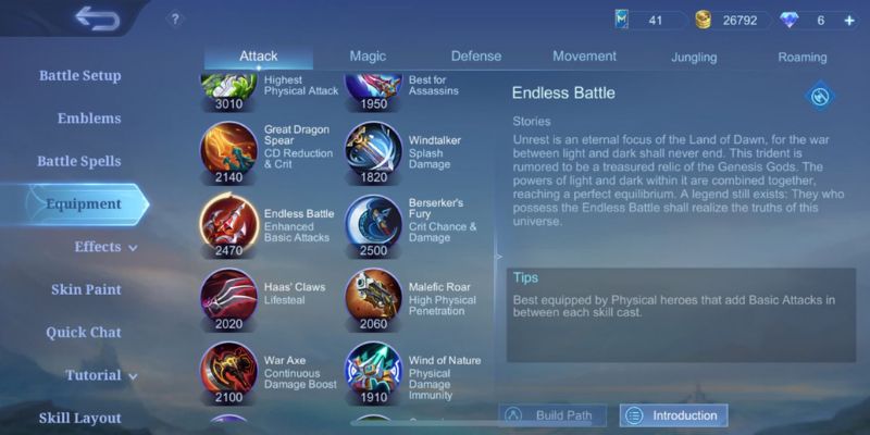Penting! Penjelasan Lengkap Item Endless Battle Mobile Legends