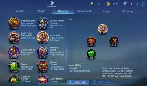 Apa itu Item Immortal Mobile Legend (ML) dan Cara Belinya?