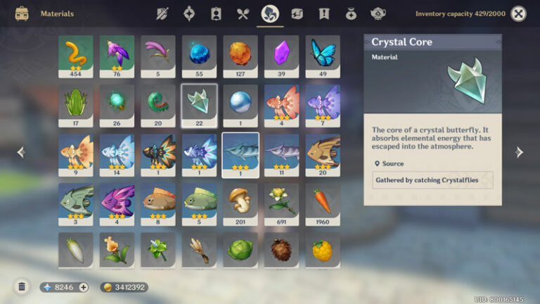 Lokasi Terbaik dan Cara Farming Crystal Core Genshin Impact