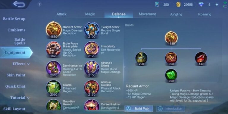 Radiant Armor : Item Anti Burst Magical Damage