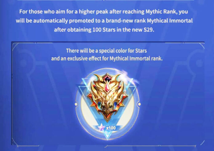 Rank Immortal Mobile Legend: Jumlah Bintang & Beda dengan Glory