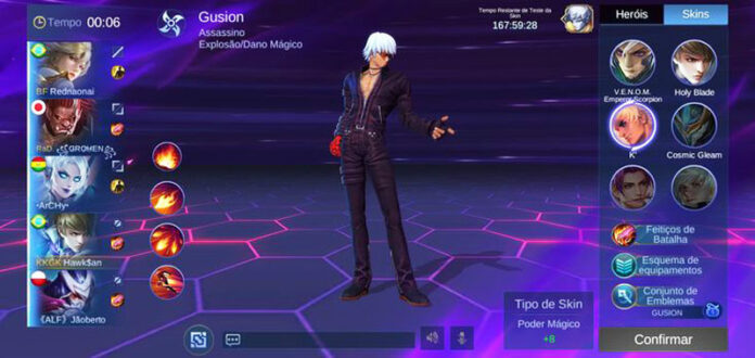 Berapa Diamond Harga Skin KOF Gusion Mobile Legends?