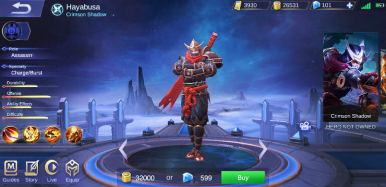 Apa Hayabusa Mobile Legends Kuat dan Siapa Mengalahkannya?