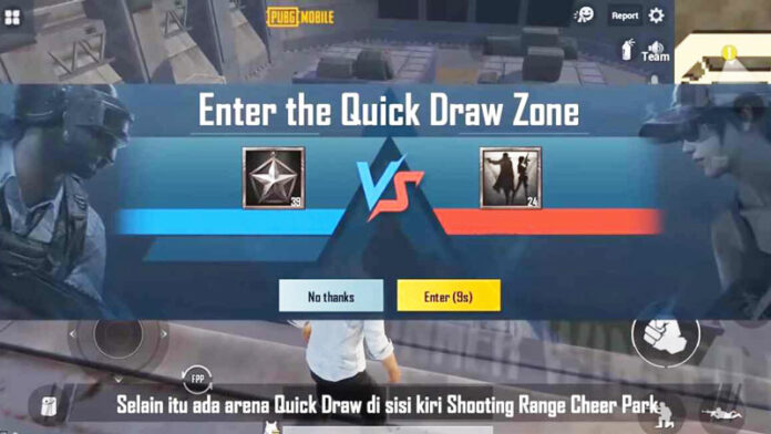 Cara Ikut Bermain Misi Quick Draw Cheer Park PUBG Mobile