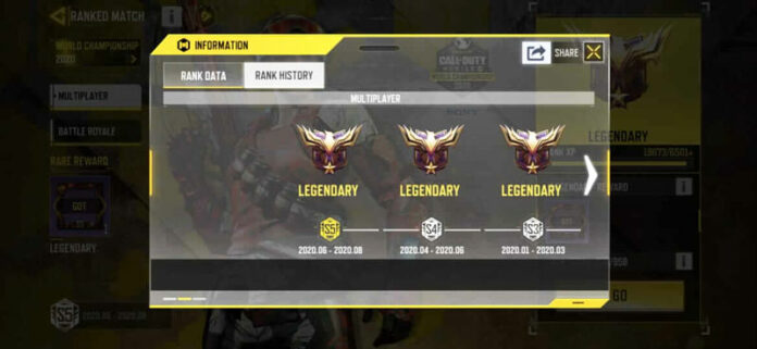 Urutan Rank Call of Duty Mobile (CODM) dan Cara Melihatnya