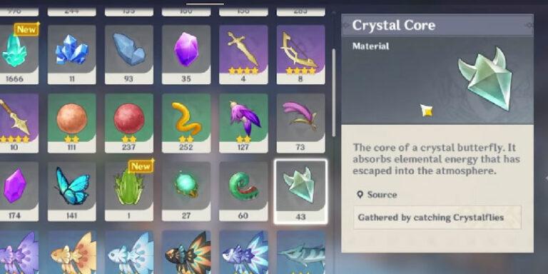 Kenali Crystal Core Genshin Impact