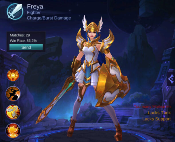 Role Freya Mobile Legend dan Kelemahannya