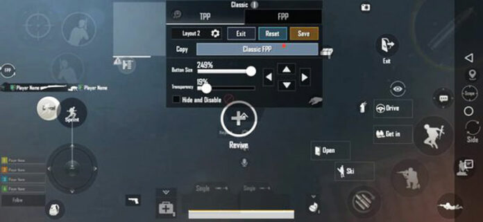 Inilah Layout PUBG 4 Jari dan Letak Tombol Settingnya