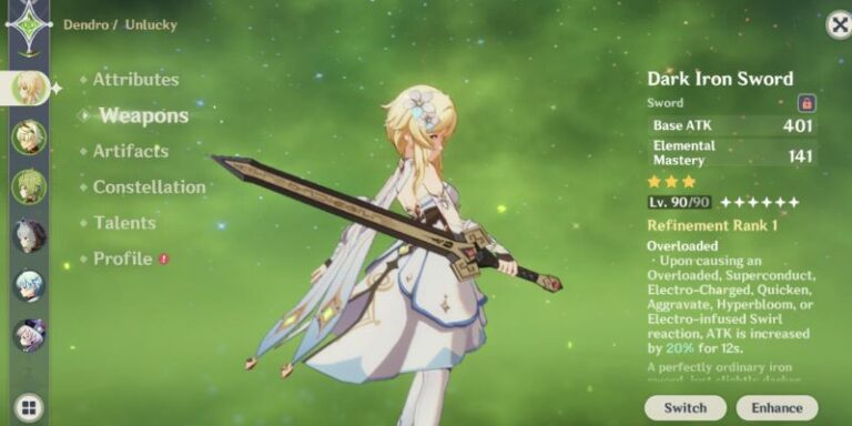 Cara Menemukan Dark Iron Sword Genshin Impact di Chenyu Vale