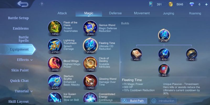 Fleeting Time : Item Magical Cooldown Reduction Mobile Legends!