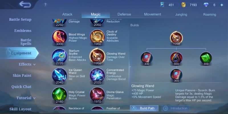 Glowing Wand : Item Magical Damage Bisa Bikin Hero Terbakar!