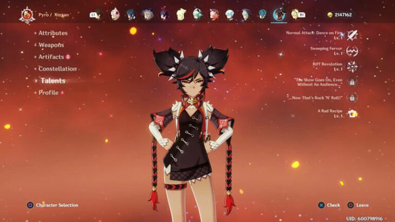 Stat dan Build Xinyan Genshin Impact Guide