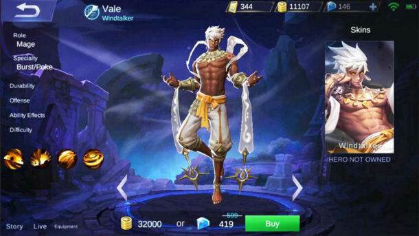 Komposisi Build Vale Mobile Legends Paling Solid!