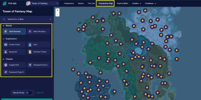 Daftar Lengkap Interactive Map di Tower of Fantasy dengan Mudah