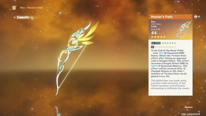 Cara Mendapatkan Hunter Path Genshin Impact