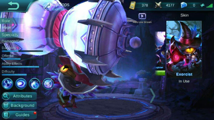 Skin Cyclops Mobile Legends Wajib Dipakai di Push Rank Mode