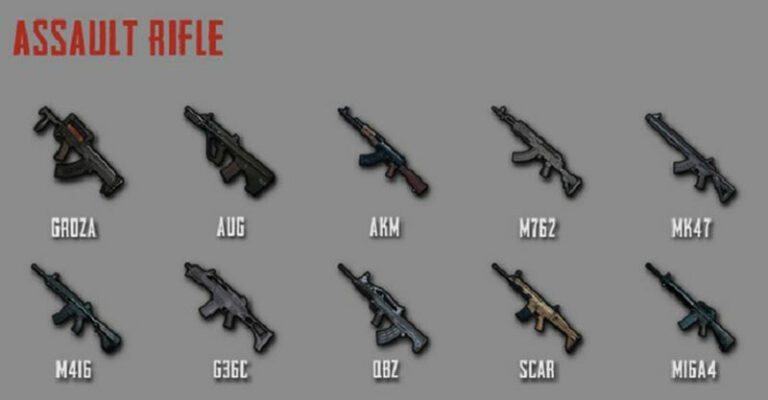 Cara Mengatur Sensitivitas Senjata Assault Rifle di PUBG