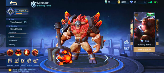 Komposisi Build Paling Ampuh Minotaur Mobile Legends