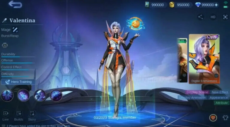 Build Valentina Mobile Legends Paling Kuat untuk Push Rank