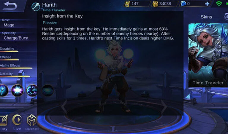 Kelemahan dan Kelebihan Hero Harith Mobile Legends