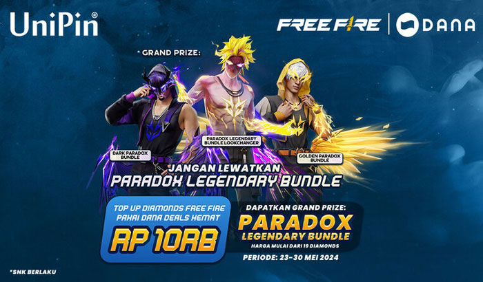 Top Up Diamond FF Pakai Voucher DANA Deals, Hemat s/d Rp10ribu!