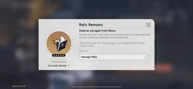 Apa itu Relic Remains Honkai Star Rail dan Cara Menggunakannya
