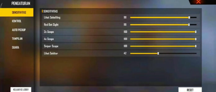 Inilah Sensitivitas FF Auto Headshot 2024 DPI 500 Guide