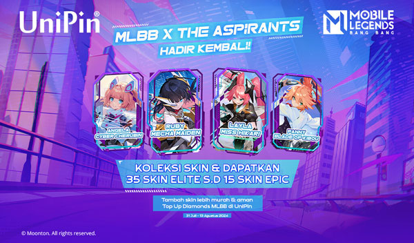 [MLBB x The Aspirants] Koleksi Skin ML & Top Up Diamonds di UniPin ...