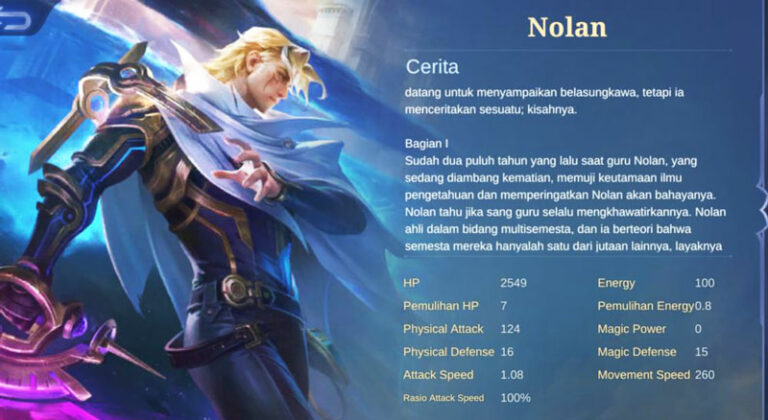 Siapa Nolan Mobile Legends dan Bagaimana Skillnya?