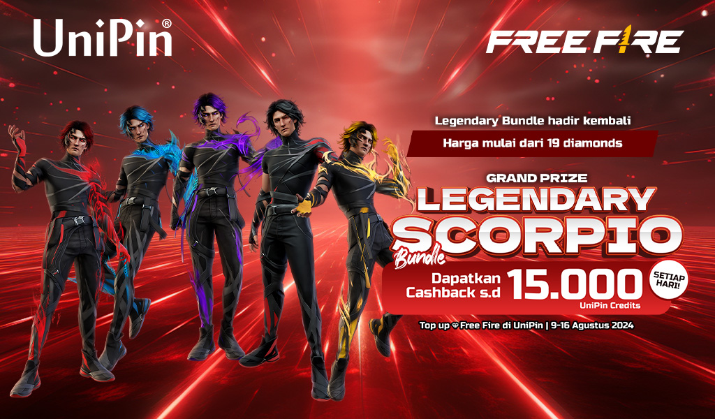 FF Legendary Scorpio Bundle Hadir! Top Up di UniPin & Cashback 15RB UC ...