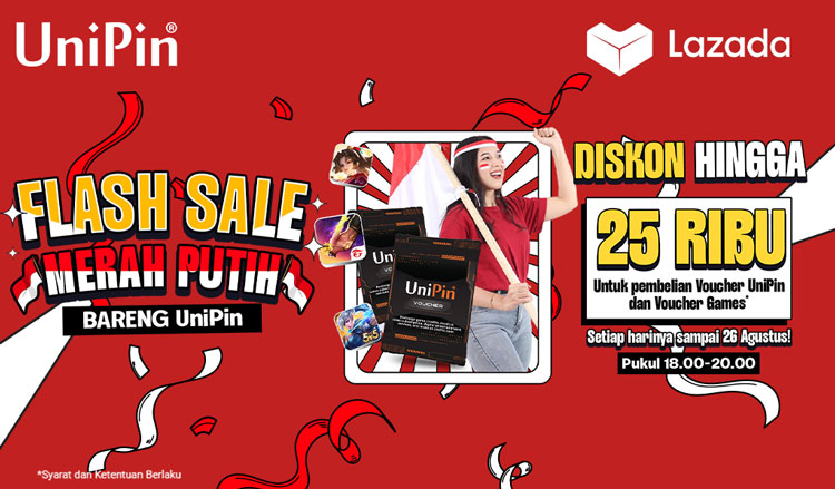 Flash Sale Merah Putih - Setiap Hari Diskon Hingga 25Ribu