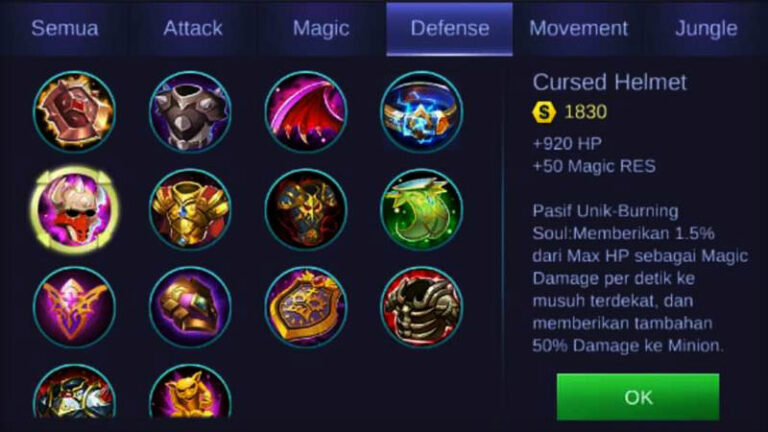 Item Tank MLBB Terbaik Anti Mati untuk Push Rank Terbaru