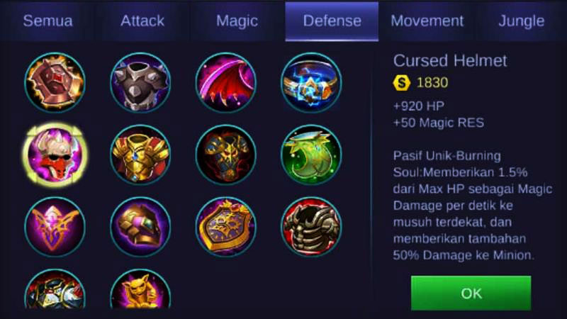 Item Tank MLBB Terbaik Anti Mati untuk Push Rank Terbaru