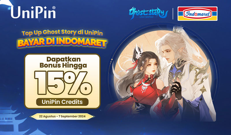 Top Up Ghost Story di UniPin dan Bayar di Indomaret, Bonus hingga 15% UC