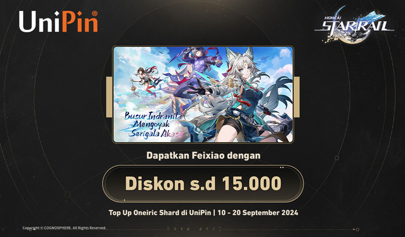 Honkai: Star Rail Versi 2.5 – Top Up #PakeUniPin & Raih Diskon s.d 15.000 Setiap Hari