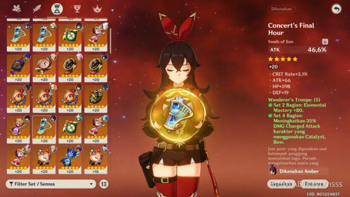 Panduan Build Amber Genshin Impact Paling Solid