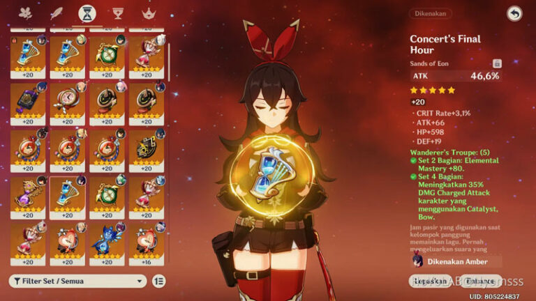 Panduan Build Amber Genshin Impact Paling Solid