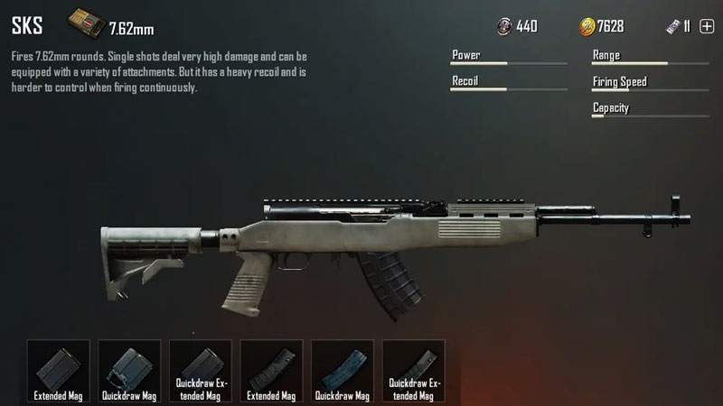 Senjata Terbaik untuk Attachment Scope 8x PUBG Push Rank