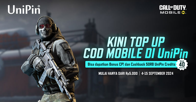 [September Promo] Top Up COD Points di UniPin & Dapatkan Ekstra Bonus ...